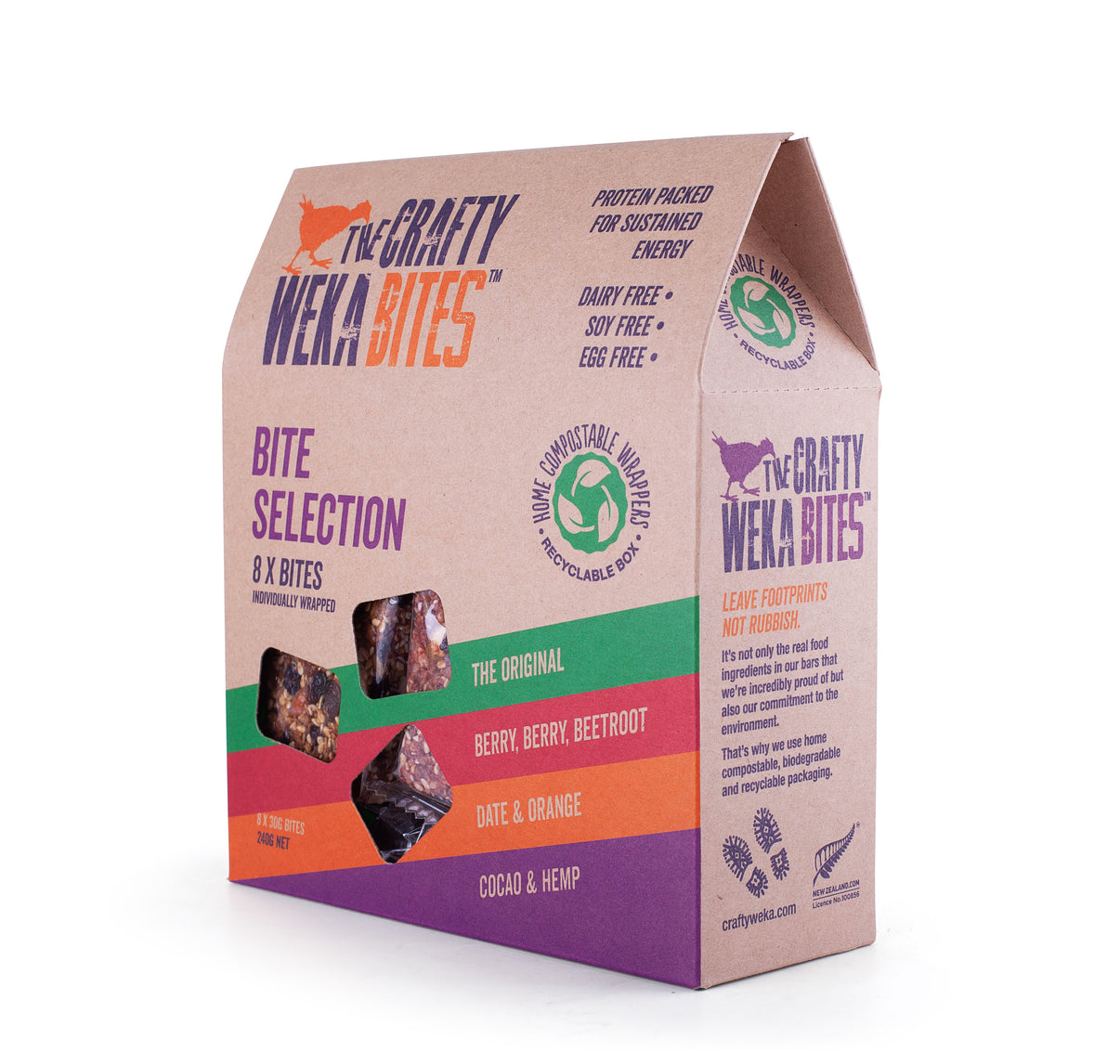 40x Bite Size Mixed Flavour Snack Bars (5x packs of 8) – Crafty Weka